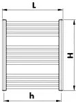 KORADO koupelnové těleso Koralux Linear Comfort, KLT 1500.750