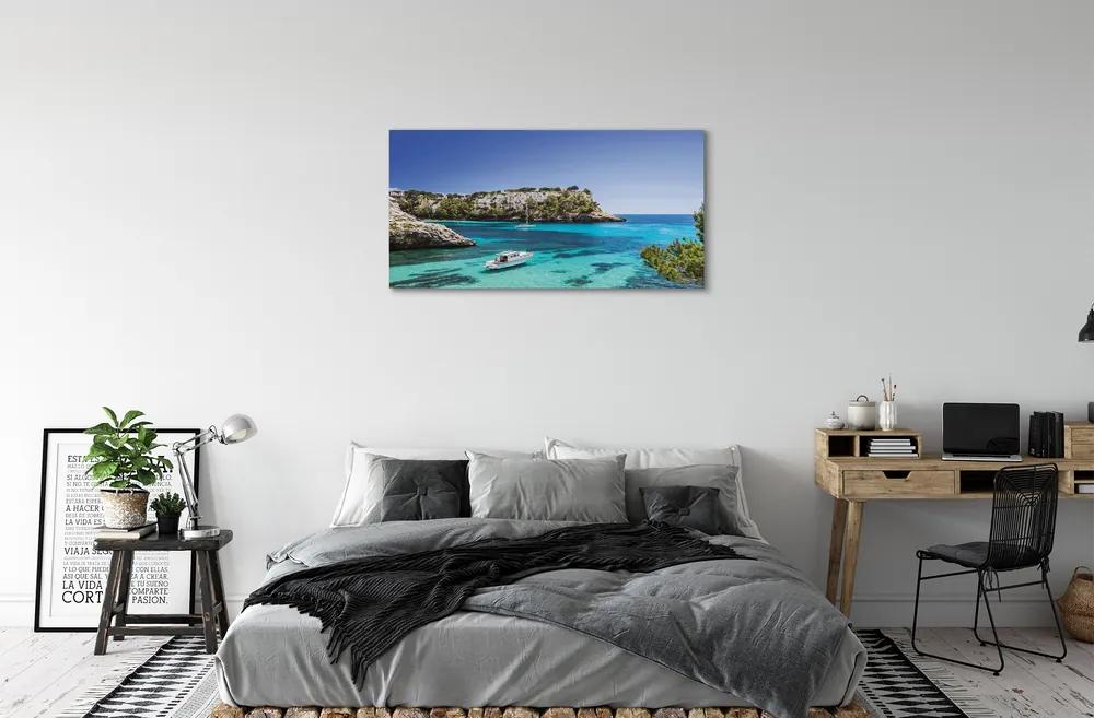 Obrazy na plátně Španělsko Cliffs mořské pobřeží 120x60 cm