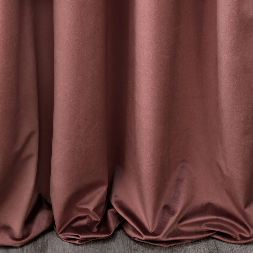 ZATEMŇOVACÍ ZÁVĚS NA PÁSCE PIERRE CARDIN SIBEL 140X270 CM STARORŮŽOVÁ