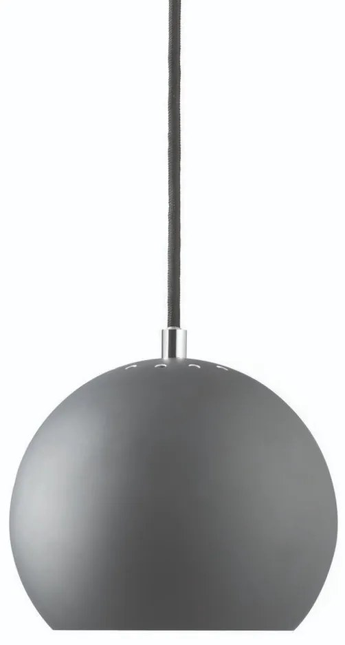 FRANDSEN - Závěsná lampa Ball, 18 cm, matná tmavě šedá