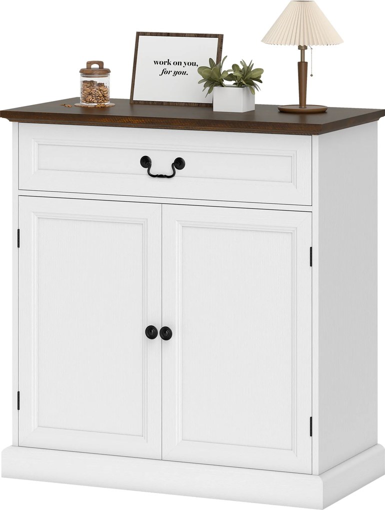 HOMCOM komoda se 2 dvířky a zásuvkou 80 × 40 × 85 cm