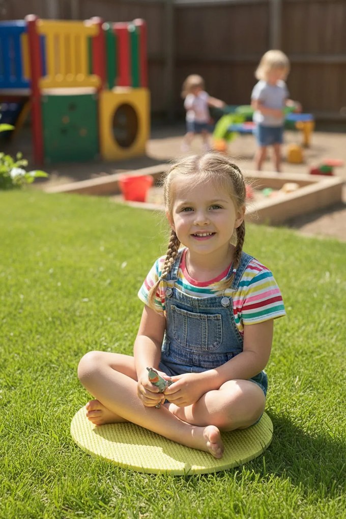 VYLEN s.r.o. Pěnový podsedák kruh - velký Barva: 60 Zelená