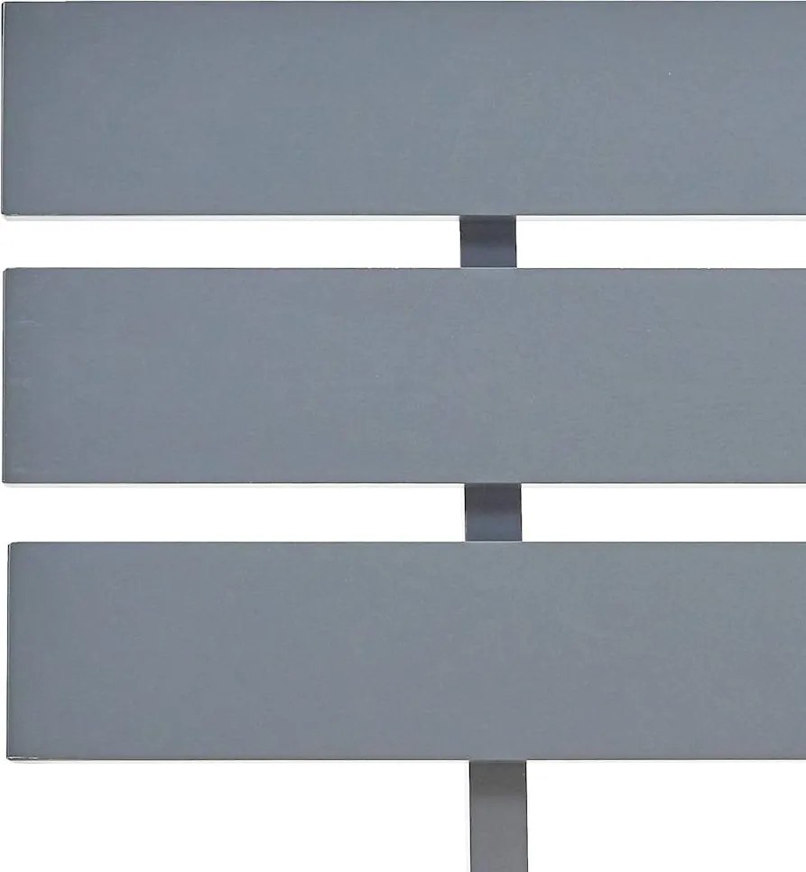 Rám postele šedý masivní borovice 180 x 200 cm 283171