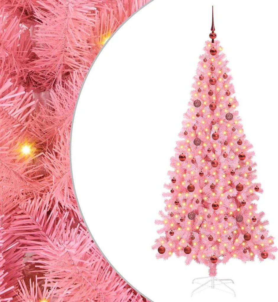 Vánoční stromeček Růžová 210 cm PVC 3396438