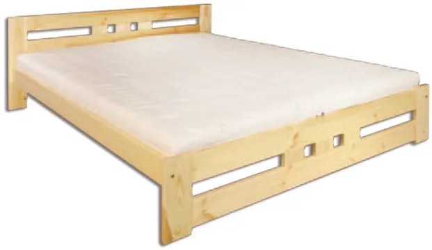 Drewmax Dřevěná postel 120x200 LK117 ořech