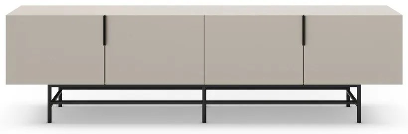 Krémový TV stolek 200x54,5 cm Eldia – Marckeric