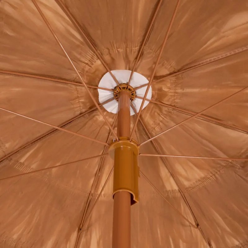 Zahradní slunečník 135 cm SPRINGOS HAVAJ BU0023 hnědý