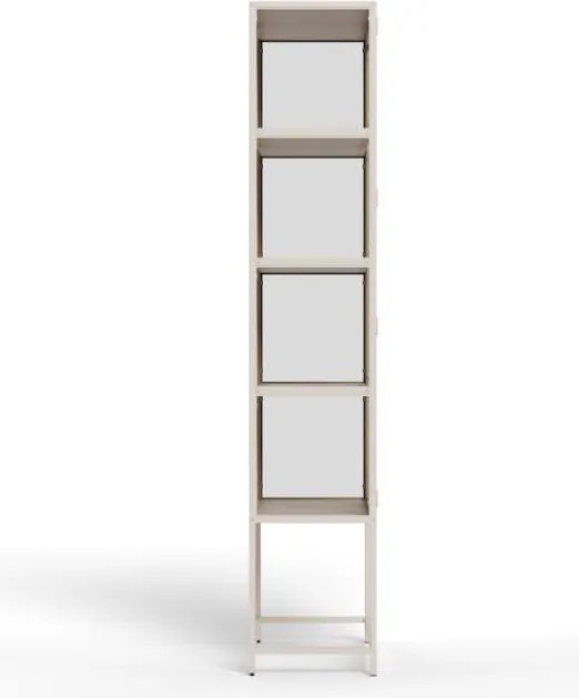 Vitrína Seaford 77x185,6 cm šedá