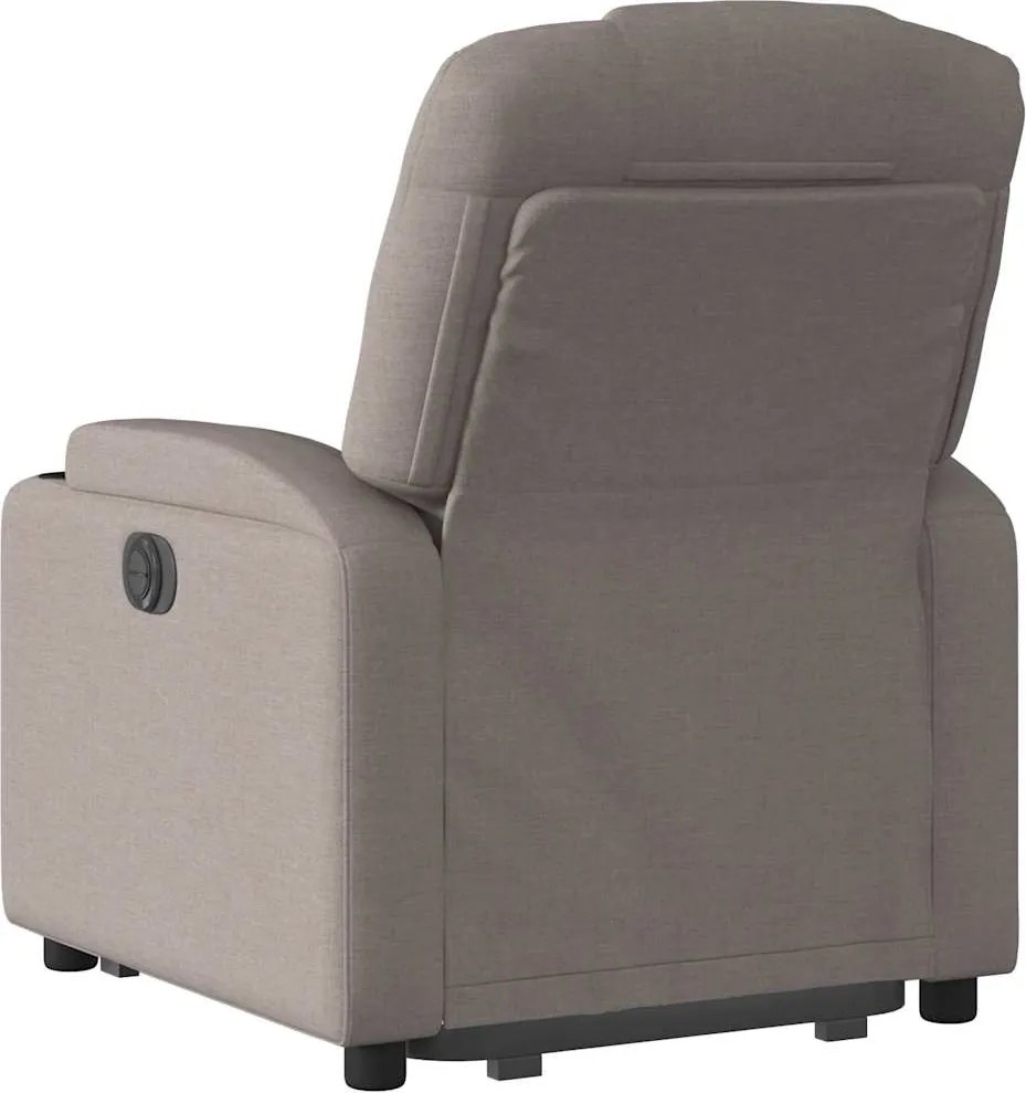 Elektrické zvedací polohovací křeslo taupe textil 3204400
