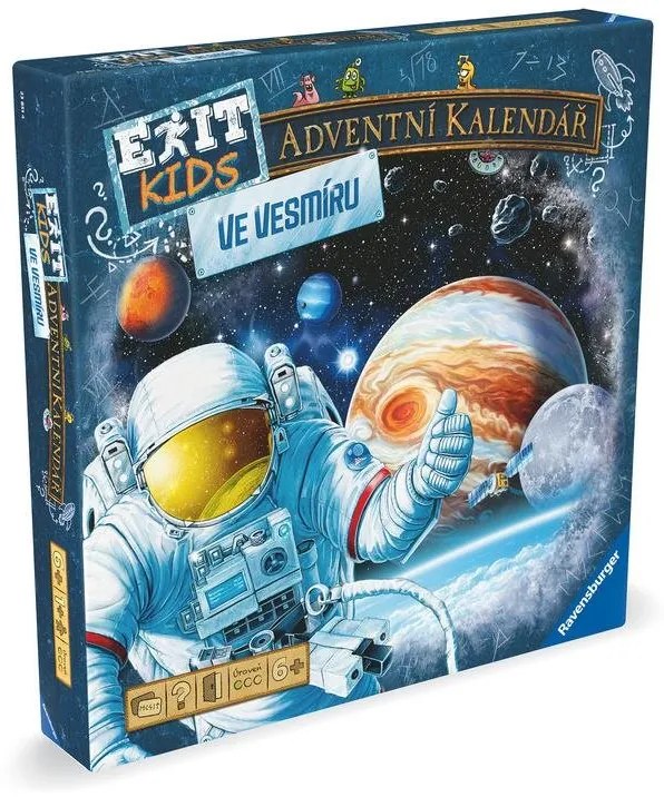 Adventní kalendář exit kids ve vesmíru