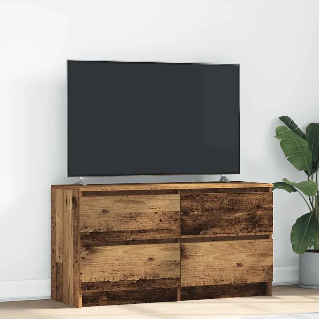 TV stolek old wood 100x35x54 cm kompozitní dřevo