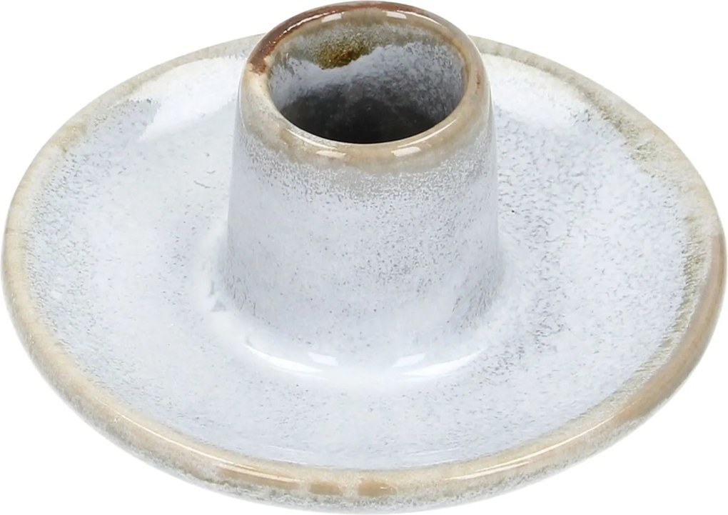 Svícen Single 9x6cm grey