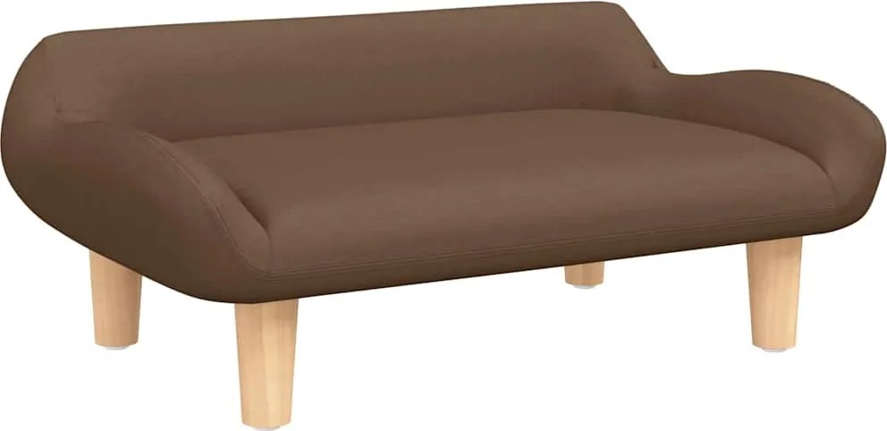 Pelíšek pro psy hnědý 70 x 40 x 24 cm textil 171948