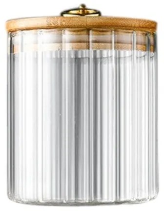 Flamenco Mystique Cukřenka s bambusovým víkem, drážkovaná nádoba velikost S, 550 ml, 1 ks SZK167