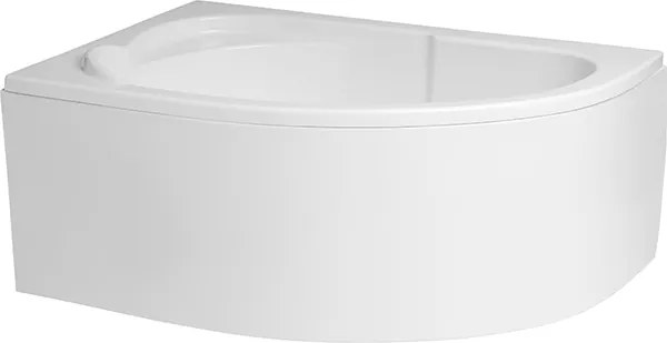 Polimat Akrylátová asymetrická vana Standard 130x85 L(R) AS Barva: Bílá, Orientace: Pravá