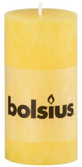 Bolsius Rustic Válec 68x130 žlutá svíčka