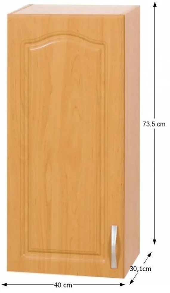 Horní kuchyňská skříňka Leite MDF klasik W40/L (L). 788687