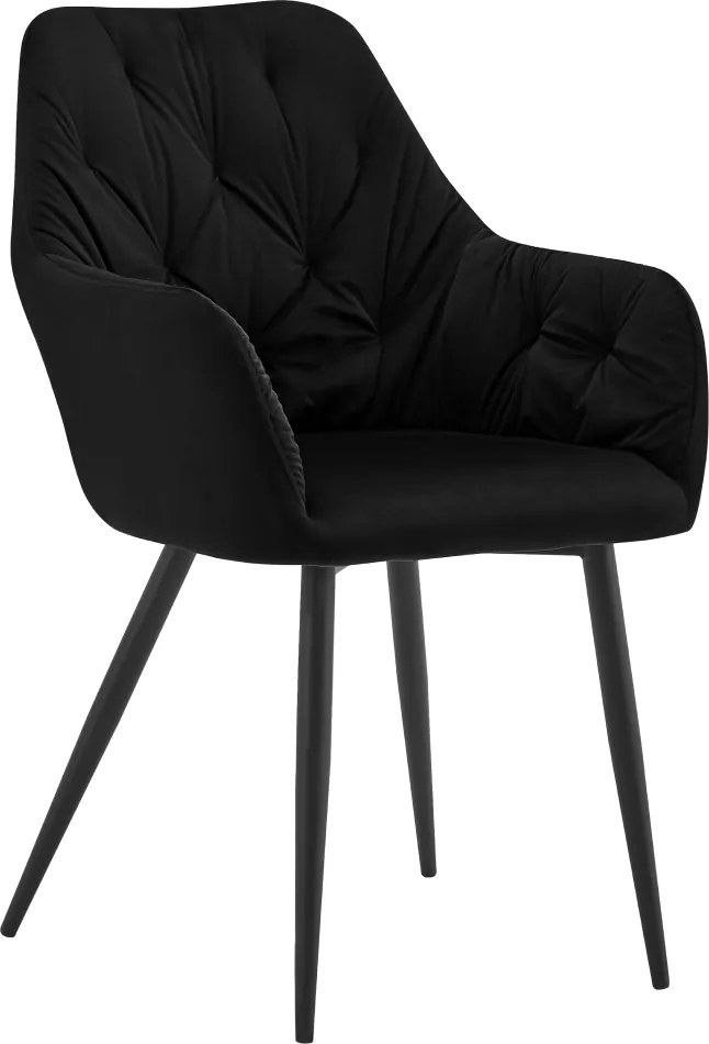 Designové křeslo, černá Velvet látka, VERIO NEW