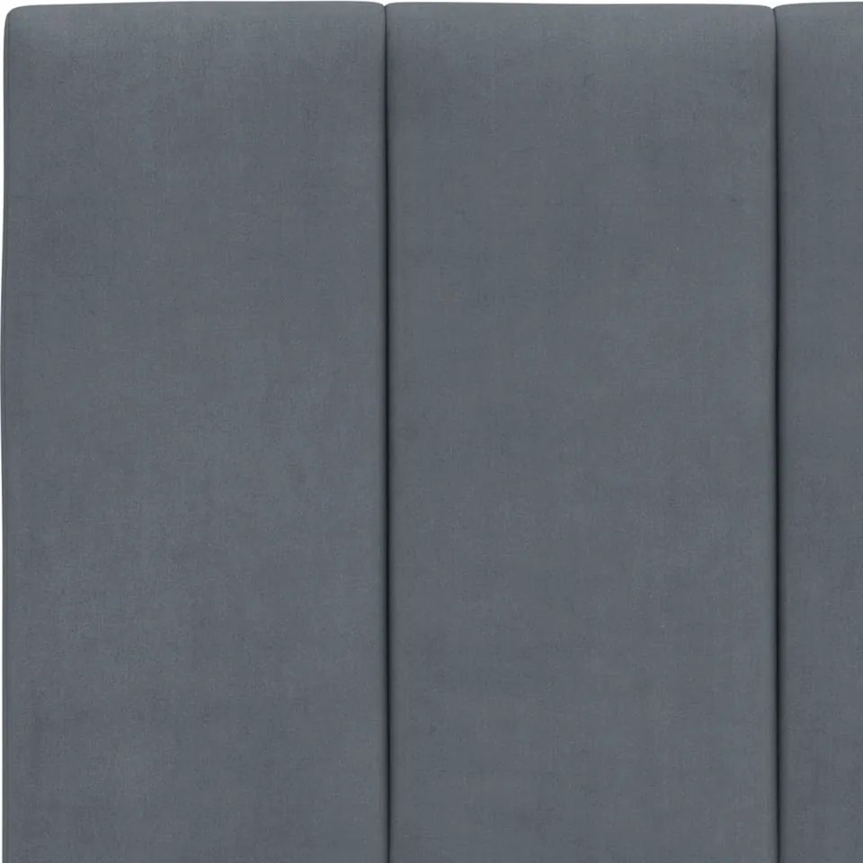 Postel s matrací Hanko tmavě šedá 200 x 200 cm samet 3208617