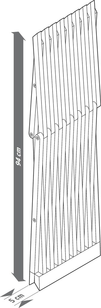 Tchibo - Skládací stolička - barva: hnědá