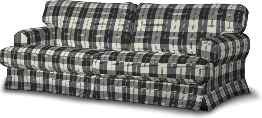 Potah na pohovku IKEA Ekeskog rozkládací barva černá látka pletený vzor, vzorované
