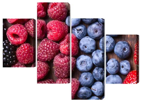 Vícedílný obraz Čerstvé Sladké Ovoce Nedostatek Nedostatek Přírodní plátno 80x50
