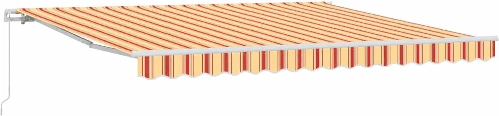 Stahovací markýza Žlutá a oranžová 400 × 300 cm 3330527