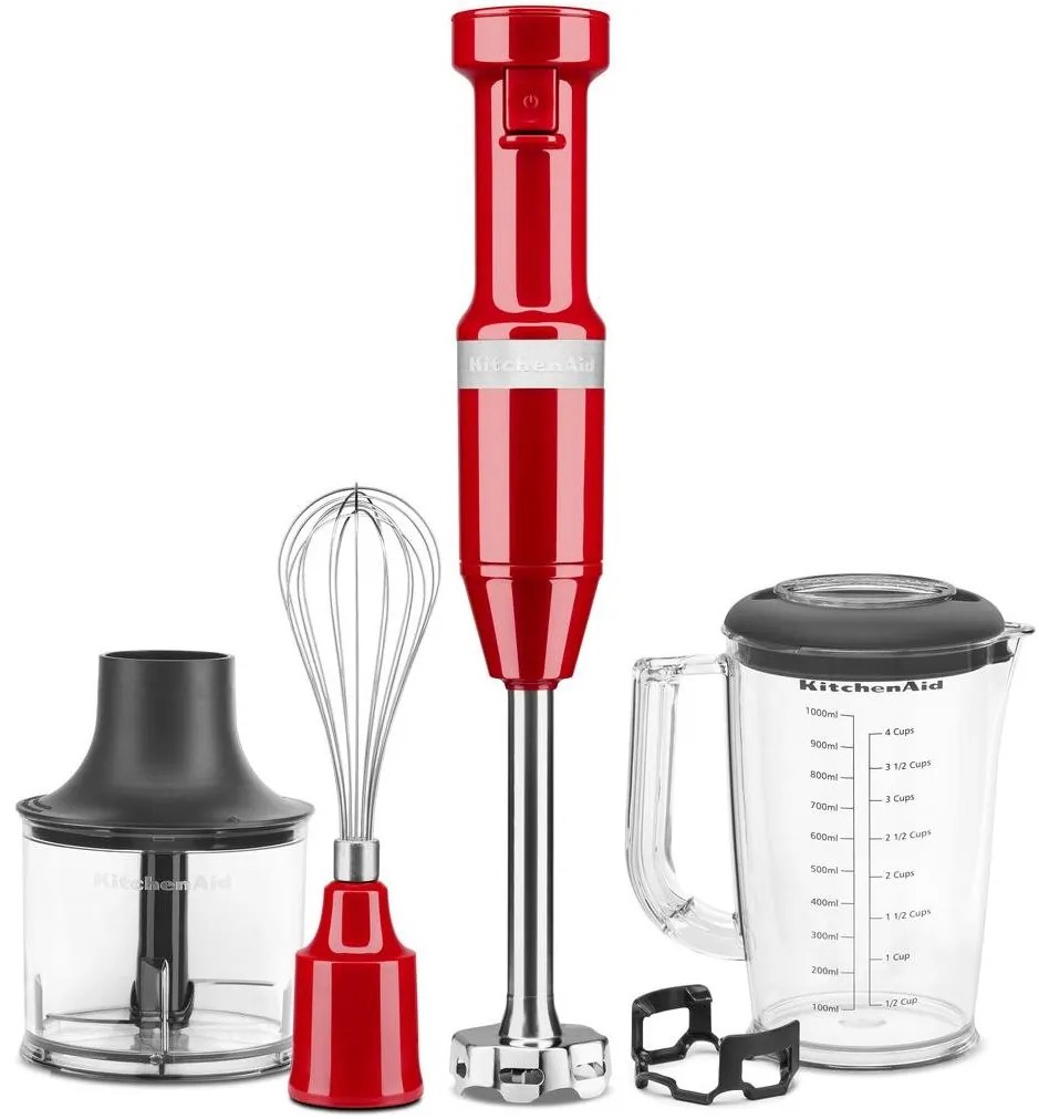 Tyčový mixér kitchenaid tyčový mixér s příslušenstvím, královská červená