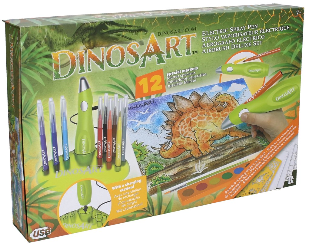 DinosArt Airbrush omalovánky set