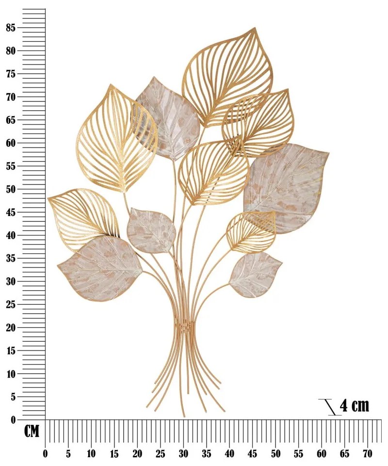Kovová nástěnná dekorace 63x85 cm Felix – Mauro Ferretti