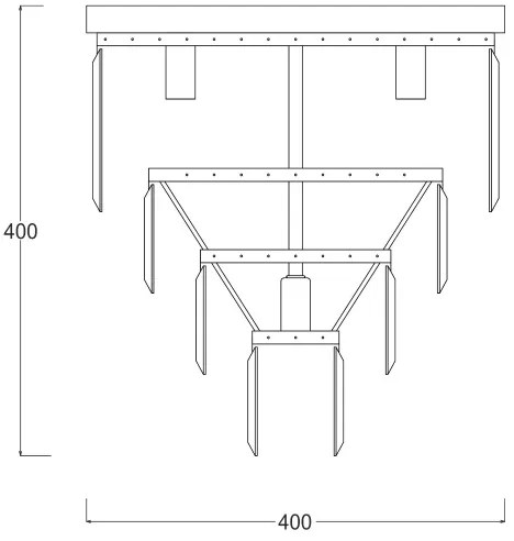 Zuma Line FC17106/4+1-CHR-Křišťálové stropní svítidlo AMEDEO 5xE14/40W/230V chr.
