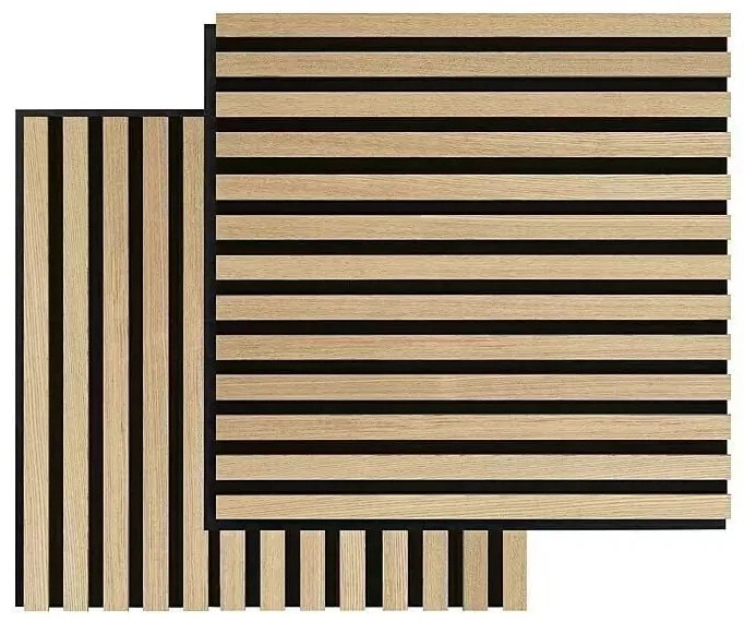 Fibrotech Akustický obkladový panel Square, MDF, 520 × 520 × 22 mm, jasan