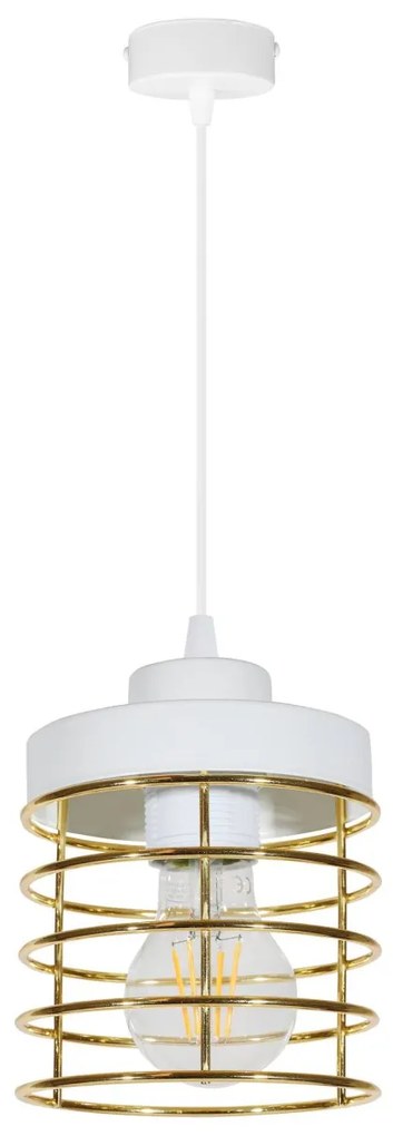 Závěsné svítidlo RASTI, 1x drátěné stínítko (výběr ze 2 barev), G