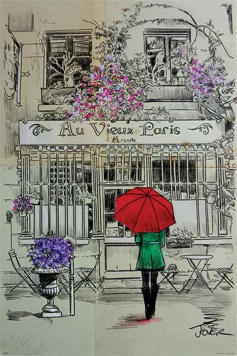 Plakát, Obraz - Loui Jover - Au Vieux Paris, (61 x 91,5 cm)