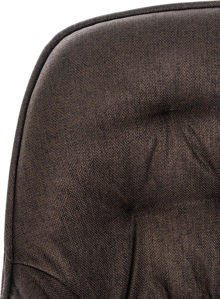 Sada 2 barových židlí Gibson látka – hnědá