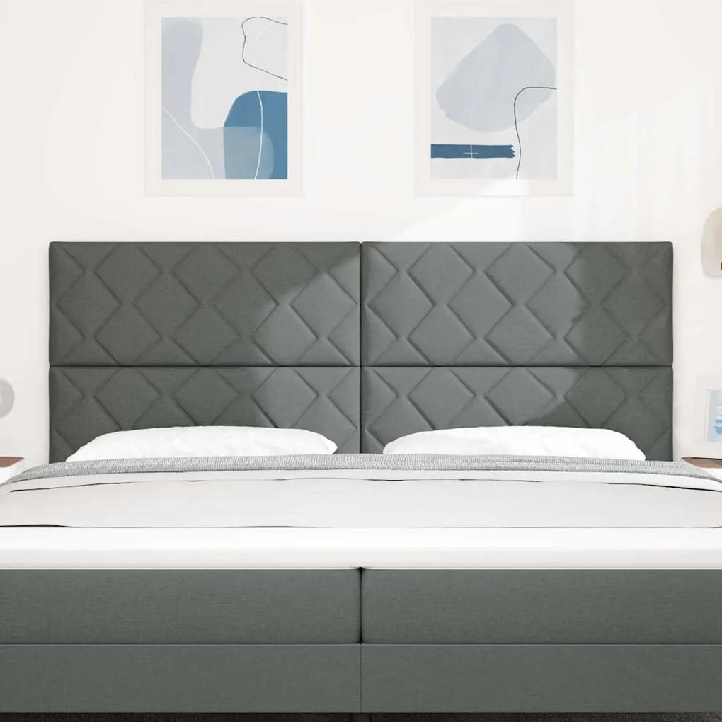 Čelo postele Tmavě šedá 200 cm textil 3337952