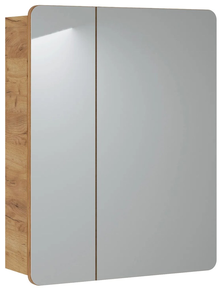 Koupelnová skříňka se zrcadlem 60 cm Dub ELIANN