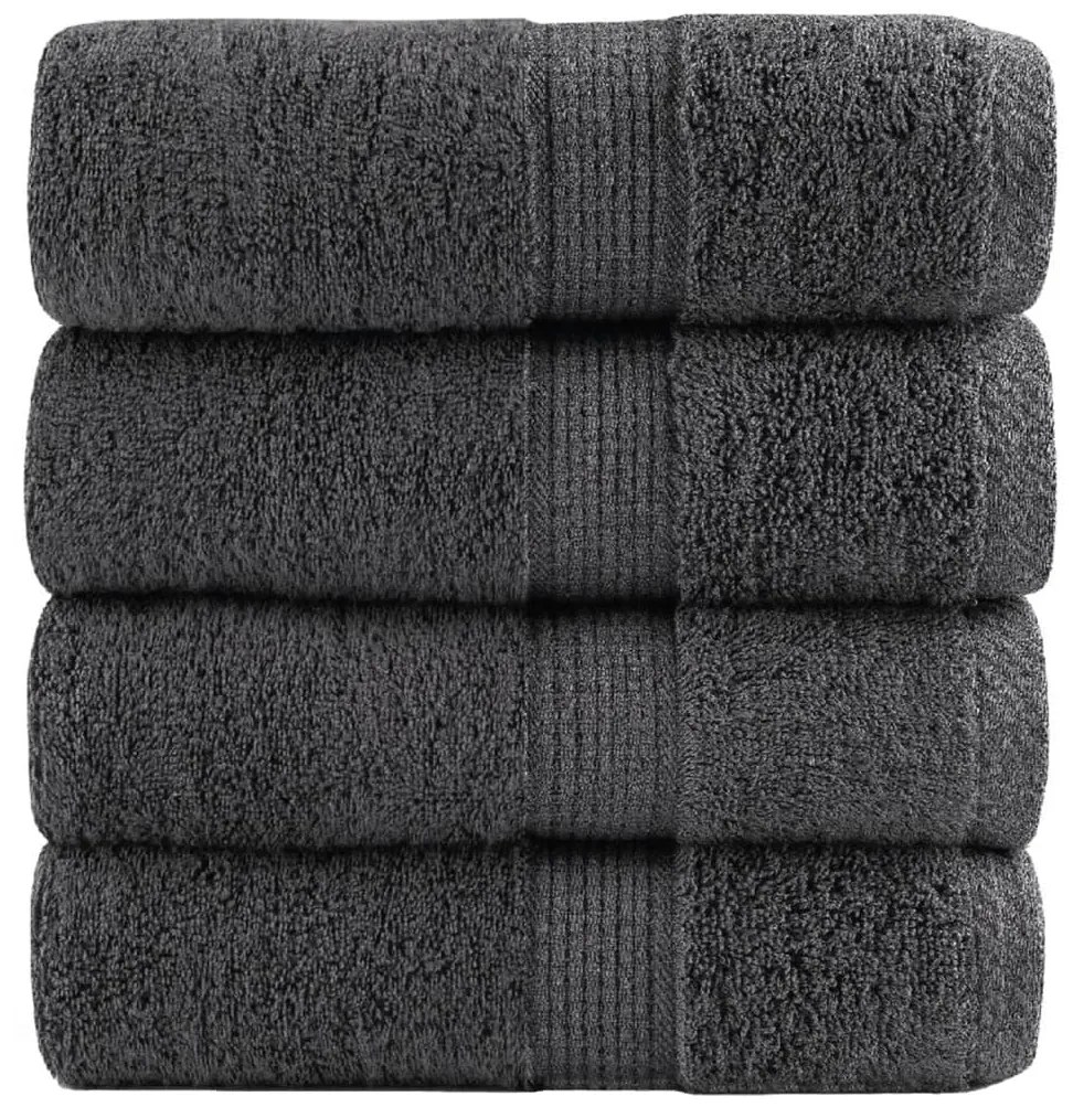 Prémiové mycí utěrky SOLUND 4 ks antracitové 30x30 cm 600 g/m² 137149