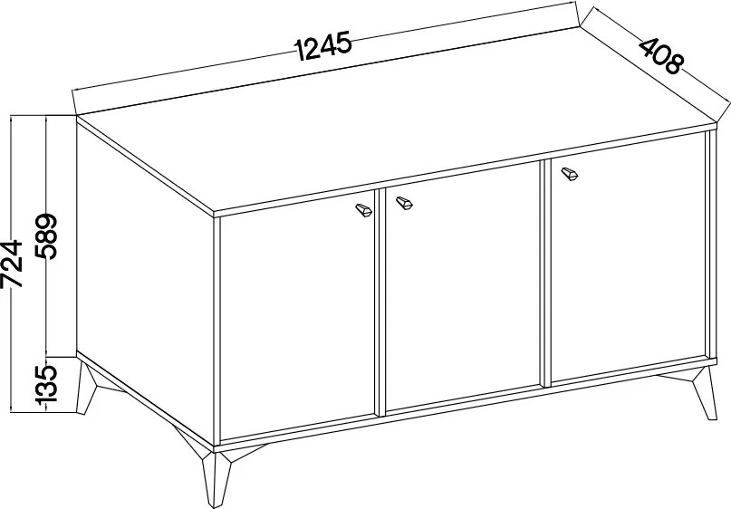 Falco Komoda Tomila 813/1 písková béžová