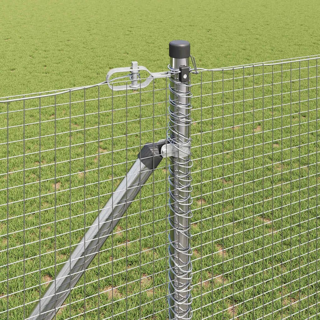 Svařované drátěné ploty s hroty 10 x 1,4 m Pozinkovaná ocel 3351936