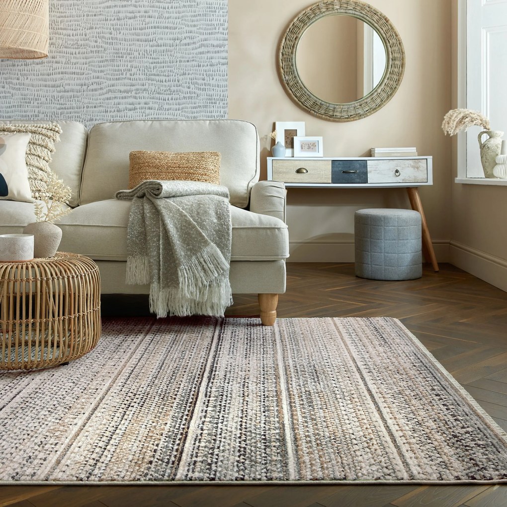 Flair Rugs, Kusový koberec Santiago Camino Natural, 160x230, béžová, ložnice