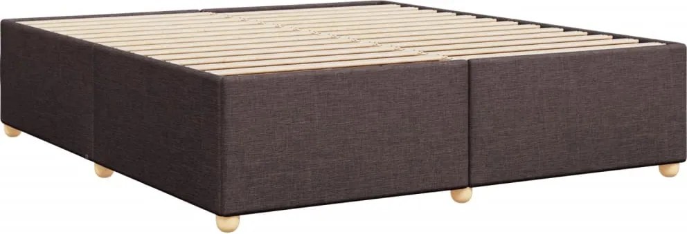 Rám postele bez matrace tmavě hnědý 180 x 200 cm textil 3284753