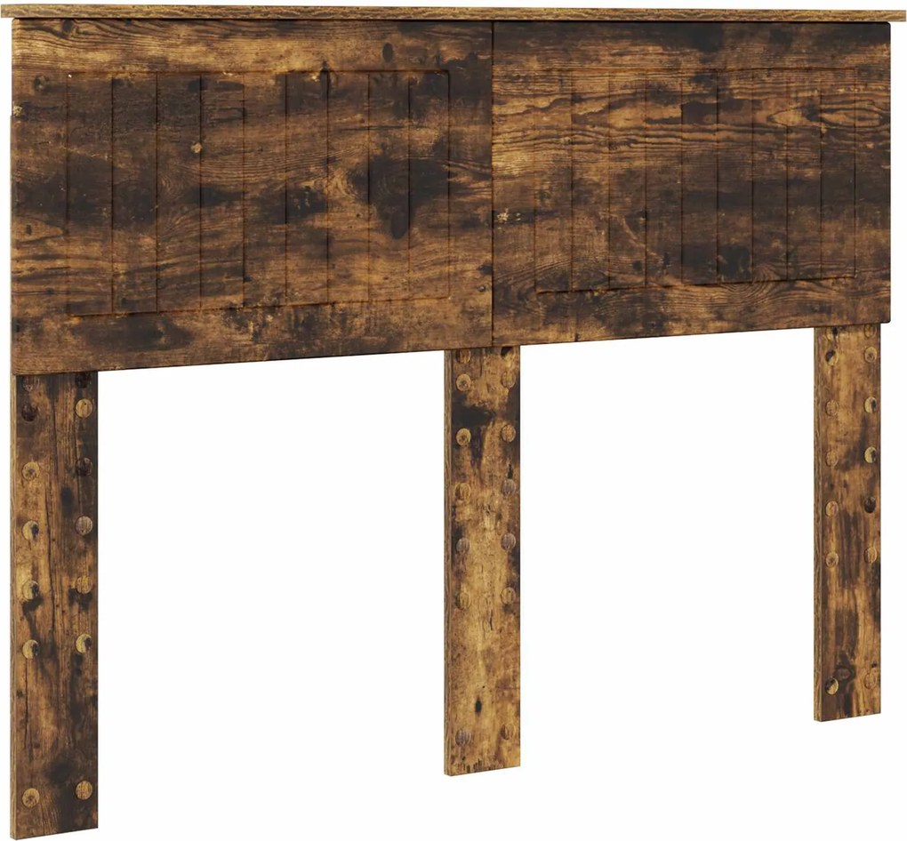 Rám postele s čelo Kouřový dub 120 x 200 cm Inženýrské dřevo 3410725