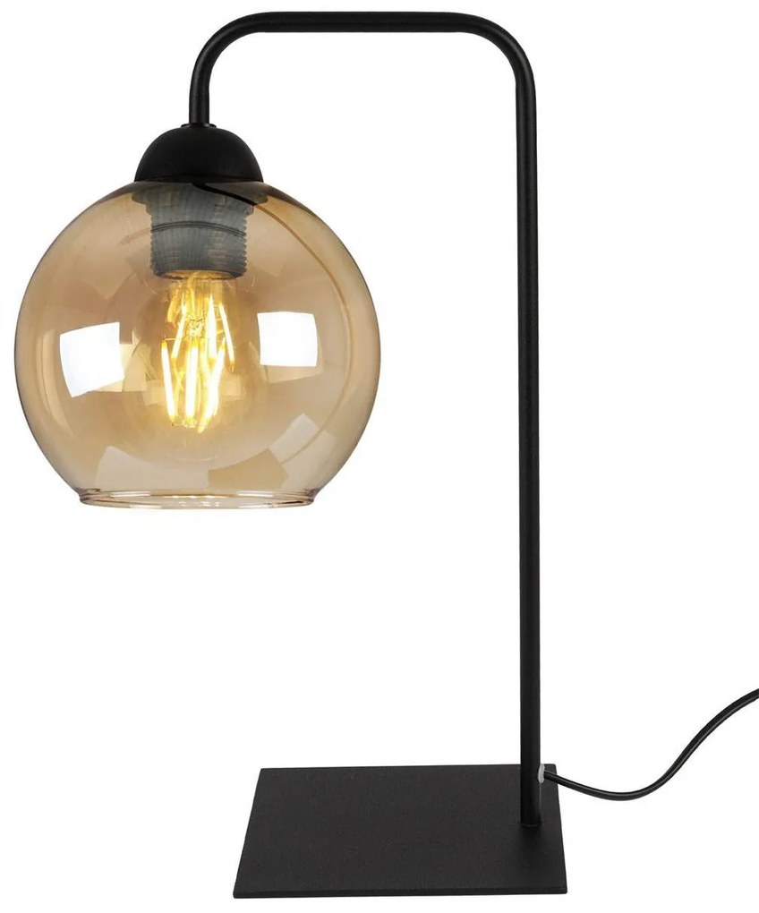 Stolní lampa HAGA, 1x skleněné stínítko (výběr ze 3 barev)