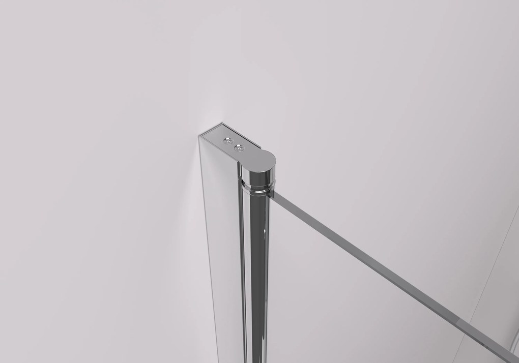 CERANO - Sprchový kout Volpe L/P - chrom, transparentní sklo - 90x70 cm - skládací