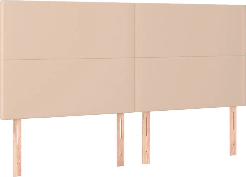 Box spring postel s matrací cappuccino 180 x 200 cm umělá kůže 3137562