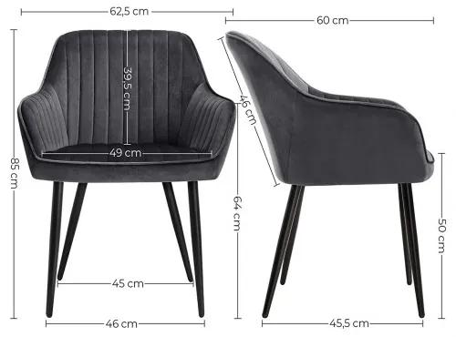 Set dvou jídelních židlí LDC087G02 (2 ks)