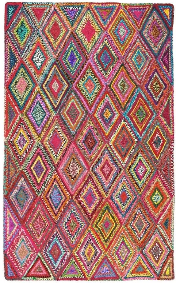 Bavlněný koberec Eco Rugs Whimsical Geo, 80 x 150 cm
