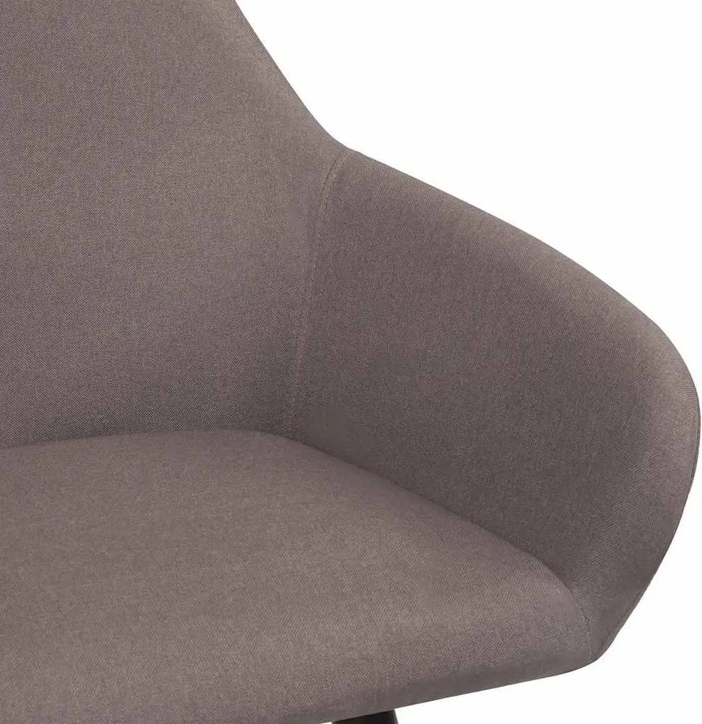 Jídelní židle 2 ks taupe textil 283468