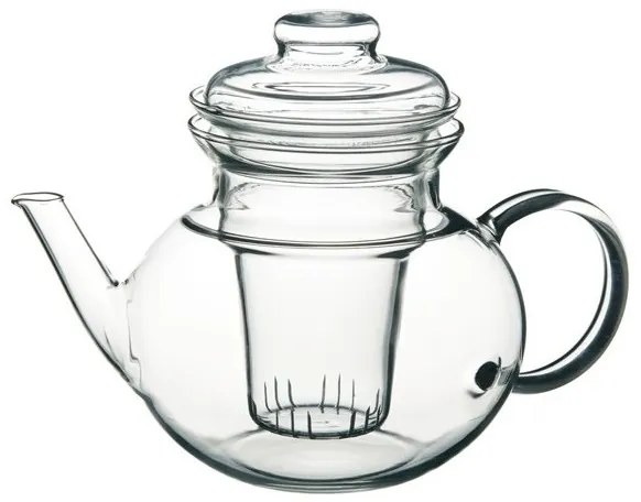 Simax Skleněná konvice na čaj Eva s nálevkou a skleněným filtrem 1 l
